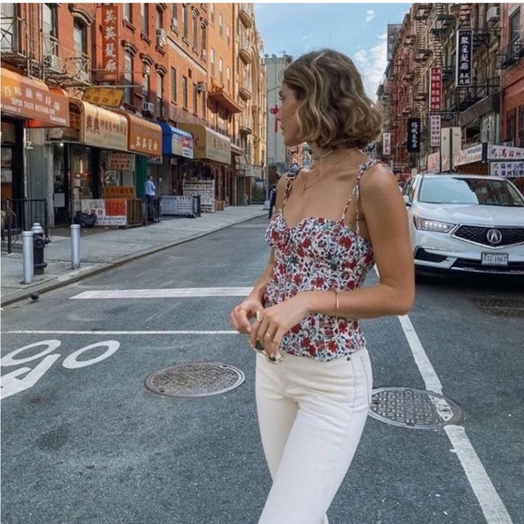 Realisation Par | Tops | Realisation Par The Ana Top In White Batik ...